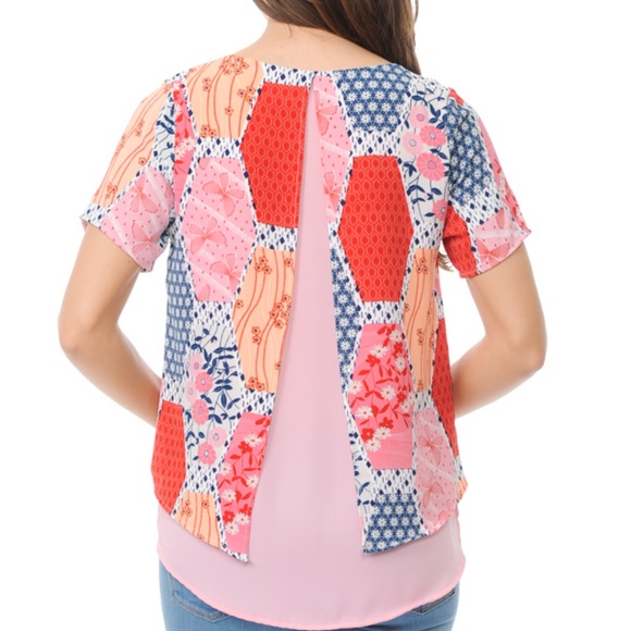 Magic Fit | Tops | Open Back Print Top | Poshmark